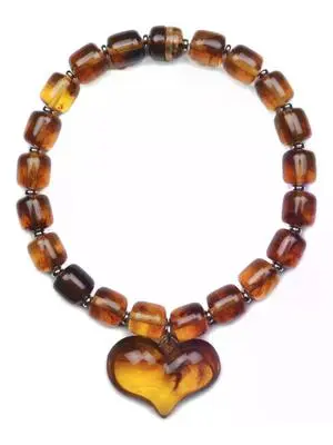JULIETTA Amore Heart Pendant Necklace - Brown