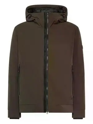 Peuterey Hooded Quilted Jacket - Brown