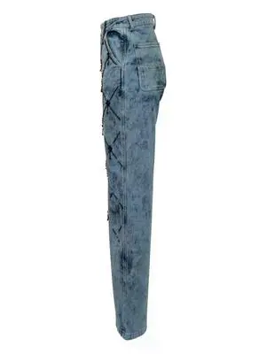 DES_PHEMMES Embroidered Jeans