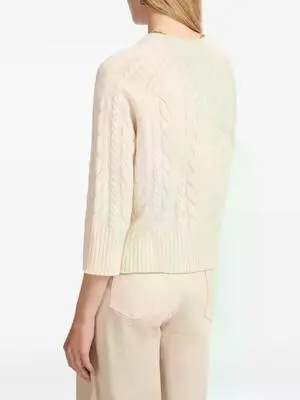 ELENA MIRO` Cable-knit Sweater