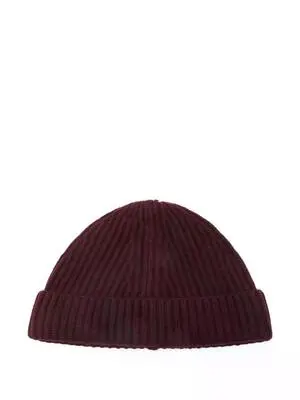 AMARANTO Ribbed Knit Beanie