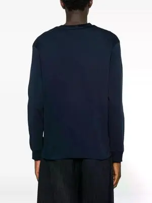 Lacoste Long-sleeve Logo-patch Sweatshirt - Blue
