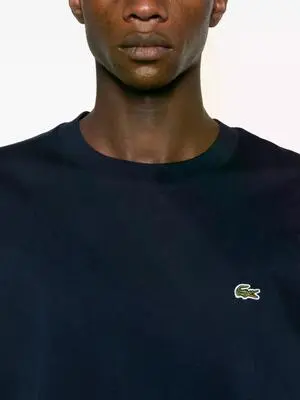 Lacoste Long-sleeve Logo-patch Sweatshirt - Blue