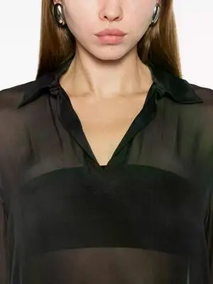 Paloma Wool V-neck Sheer Top