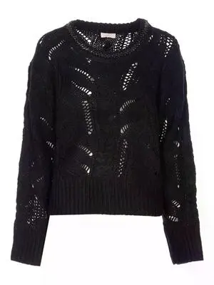 Liu Jo Knitted Sweater With Chain Embellishments
