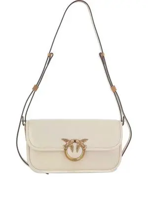 Pinko Love Box Shoulder Bag - Neutrals