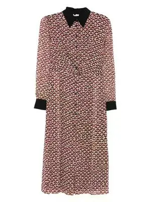 Liu Jo Geometric-pattern Collared Dress