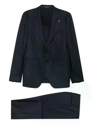 Tagliatore Notched-lapels Suit - Blue
