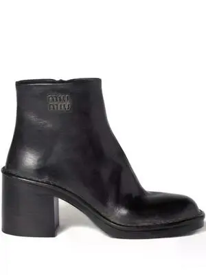 Miu Miu Logo Booties