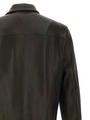Tagliatore Leather Shirt Jacket
