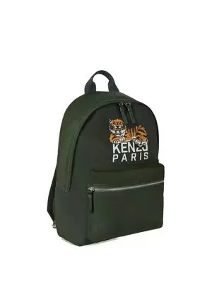 Kenzo Tiger Appliqué Backpack - Green