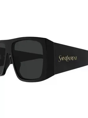 Saint Laurent Rectangle Logo Sunglasses