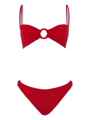 Hunza G Hoop-detail Two-piece Bikini - Red