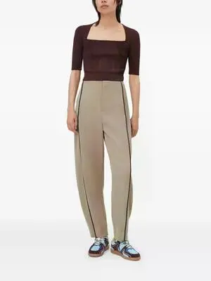 GANNI Piped Detail Trousers
