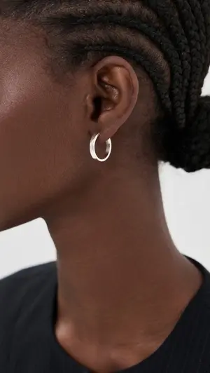 Gorjana Rose Hoops - Silver
