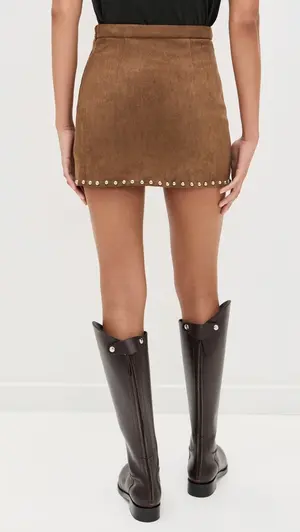 Moon River Moon Studded Mini Skirt