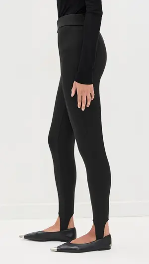 LE BOP Maris Ponte Leggings - Black