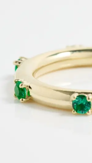 JENNA BLAKE 18k Gold Ring With Emerald