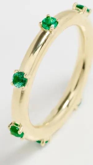 JENNA BLAKE 18k Gold Ring With Emerald