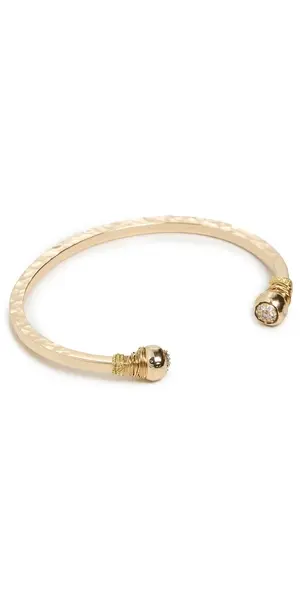 Gas Bijoux Br Sari Metal Strass O Bracelet - Gold