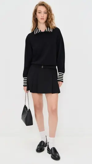 FRAME The Sailor Pullover - Black Multi