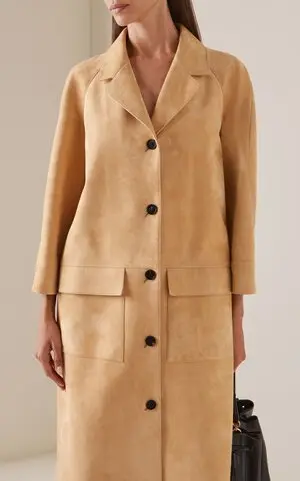 FERRAGAMO Suede Car Coat