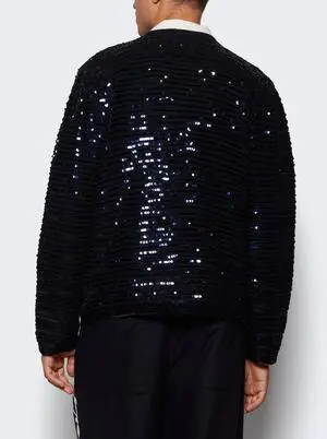 BODE Sequin Spotlight Cardigan - Black