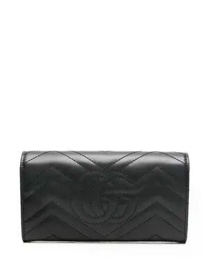 Gucci Gg Marmont Leather Continental Wallet