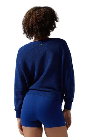 TAVI West Coast Rayon Blend Sweater - Deep Navy