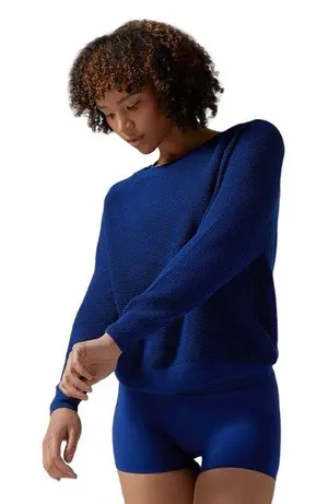 TAVI West Coast Rayon Blend Sweater - Deep Navy