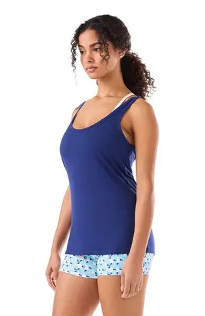 TAVI Fitted Swoop Tank - Deep Navy