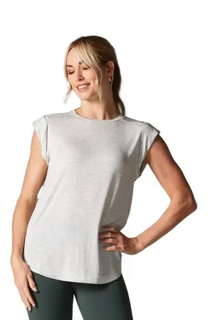 TAVI Cap-Sleeve Muscle Tee Ash
