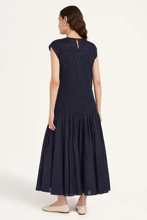 Merlette Stijl Midi Dress - Navy