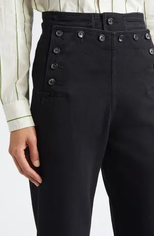 BODE Denim Sailor Trousers - Black