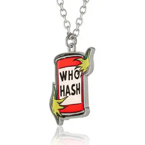 DR. SEUSS The Grinch Who Hash Pendant Necklace