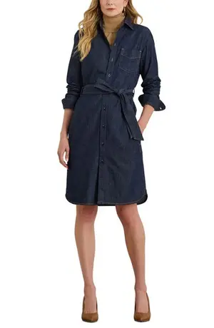 Belted Denim Day Dresses