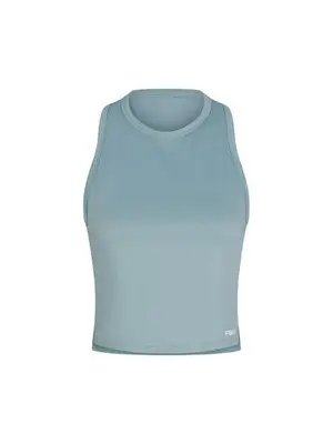 PB5STAR Cropped Racerback Tank Top - Arctic