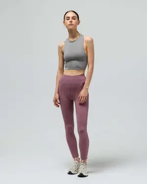 REFORMER Compression Legging With Fused Waistband - Mauve