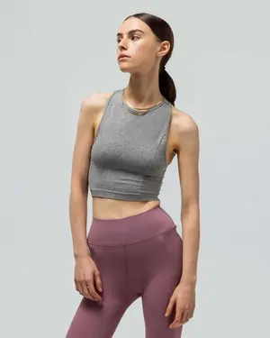 REFORMER Compression Legging With Fused Waistband - Mauve