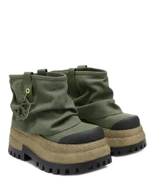 NAKED WOLFE Dream Canvas Boots - Army Green