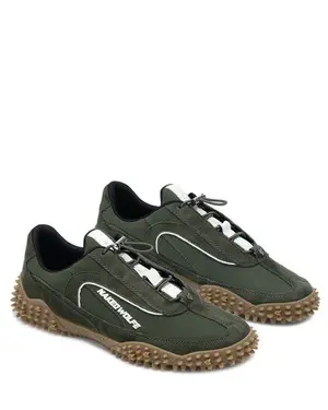 NAKED WOLFE Island Pony Hair Sneakers - Khaki