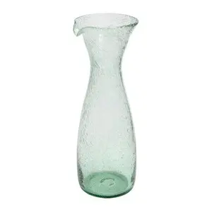 STORIED HOME Bubble Glass Decanter - Clear