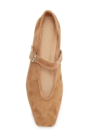 TONY BIANCO Bobbi Mary Jane Flat - Taupe Suede