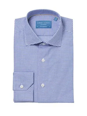 Robert Talbott Reynolds Contemporary Check Twill Shirt - Navy