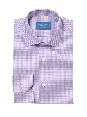 Robert Talbott Reynolds Contemporary Check Twill Shirt - Raspberry
