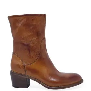 MADISON MAISON Leather Mid-calf Boots - Brown