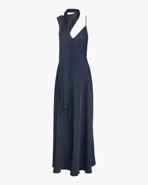 WeWoreWhat Wrap Neck Maxi Slip Dress