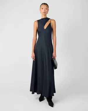 WeWoreWhat Wrap Neck Maxi Slip Dress