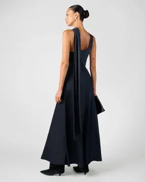 WeWoreWhat Wrap Neck Maxi Slip Dress