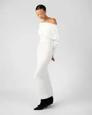 WeWoreWhat Off-shoulder Sweater Midi Dress